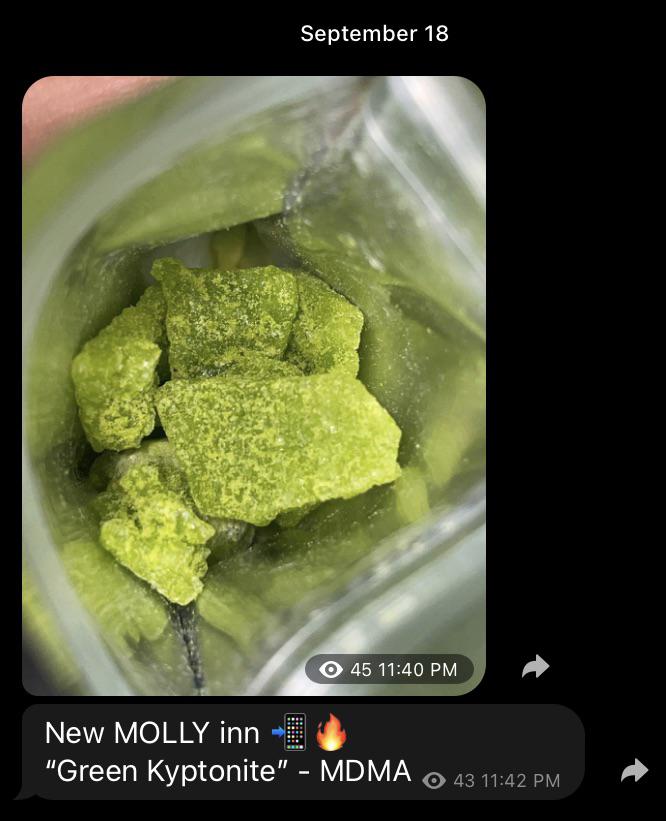 Have y’all seen anything like this before?? Never seen green MDMA rocks like this wow.. 😲😲 ...