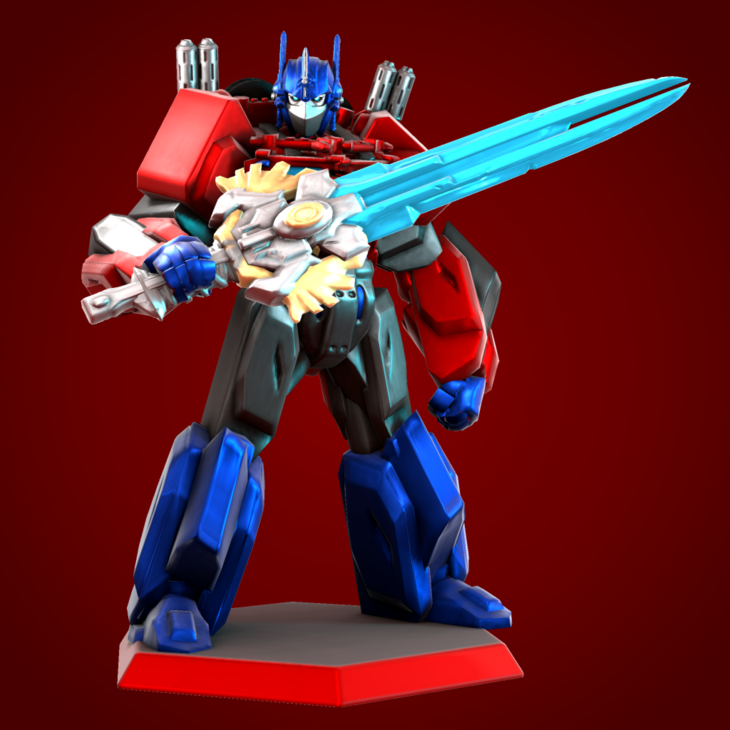 Optimus Prime wielding the Star Saber | Scrolller