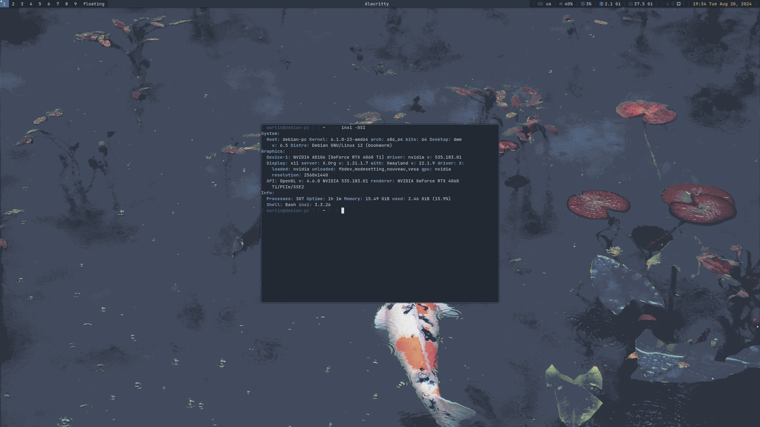 [dwm] Might finally settle... | Scrolller