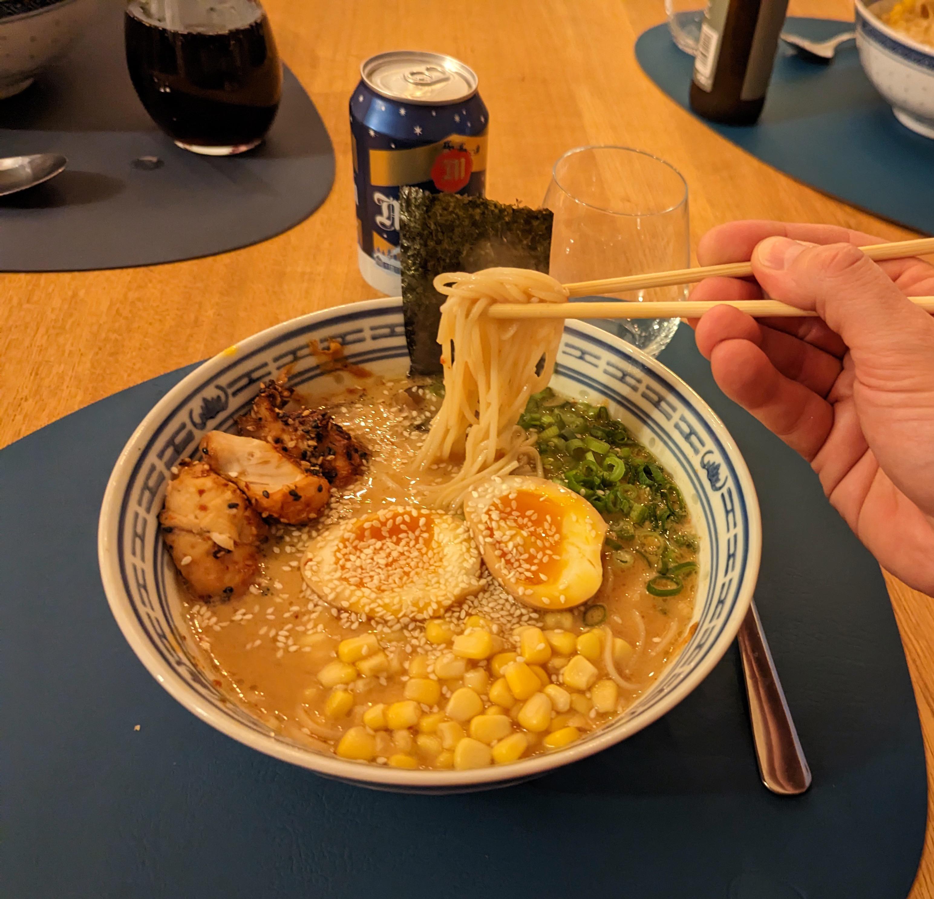 Homemade chicken miso ramen 🍜 | Scrolller