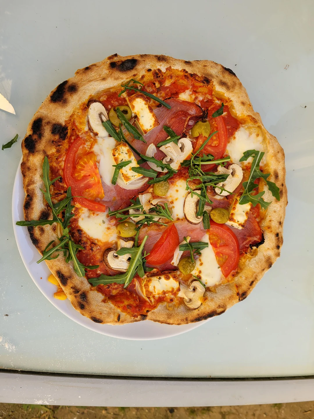 Second pizza session with new pizza oven | Scrolller