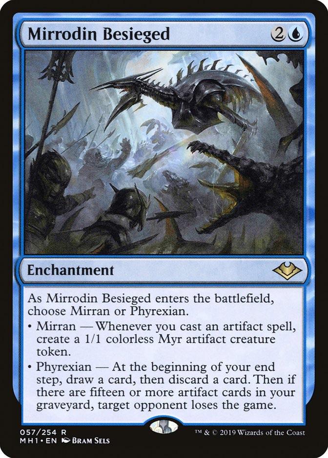 How does [[The Myriad Pools]] work with cards like [[Mirrodin Besieged]] | Scrolller