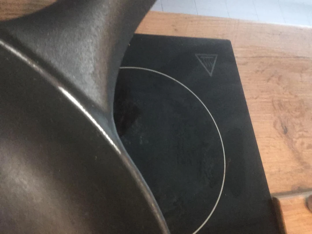 why is my cast iron shiny silver underneath the surface? | Scrolller