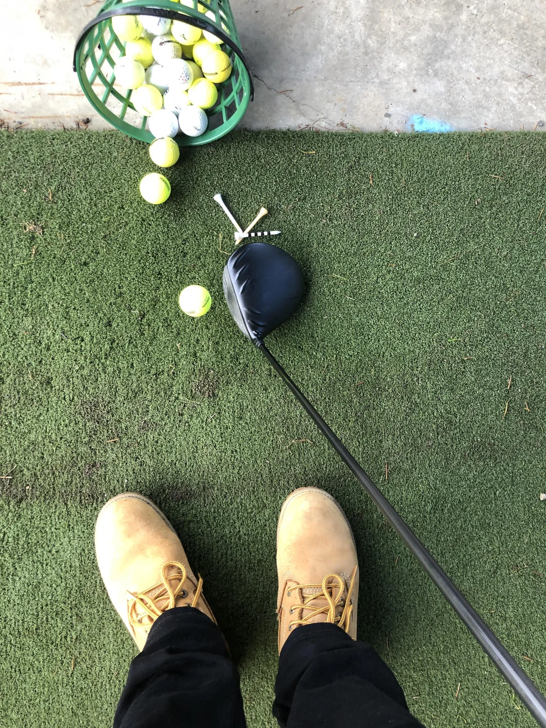 When the clubs are in the trunk and you see a driving range. | Scrolller