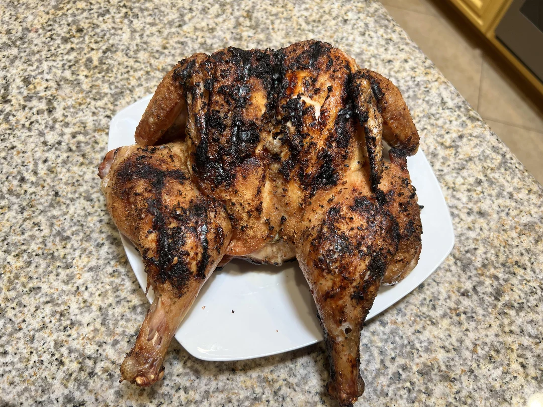 My first spatchcock grilled chicken! | Scrolller