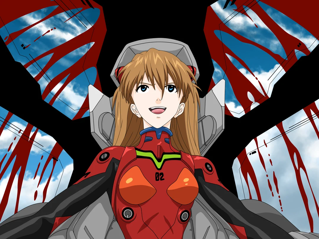 Asuka most badass scene from manga evangelion. Colored by me. | Scrolller