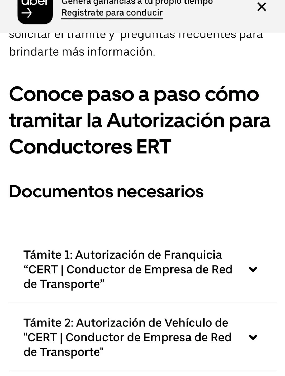 Documentos para Uber Driver. | Scrolller