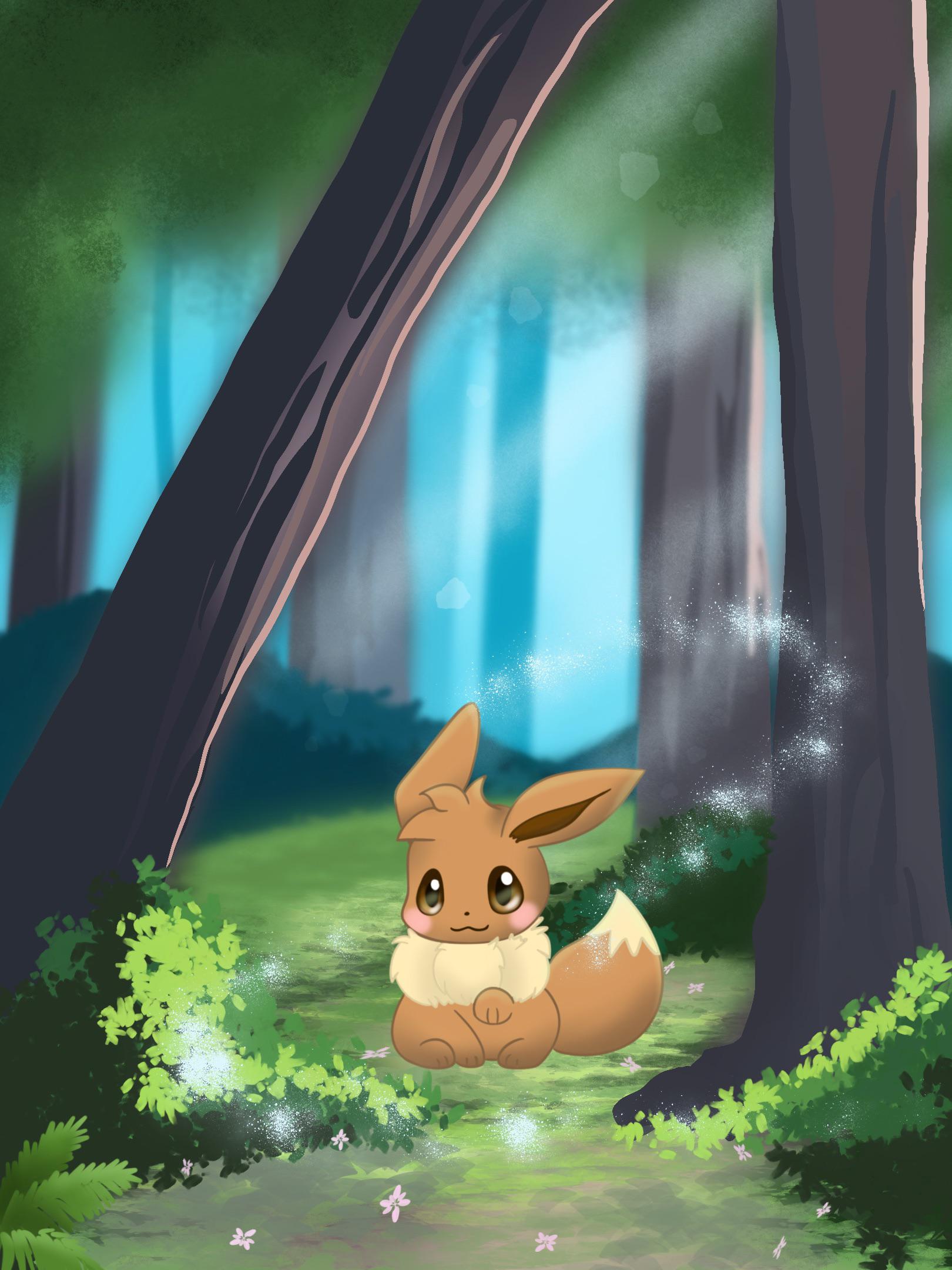 Little Eevee in the forest [OC] | Scrolller