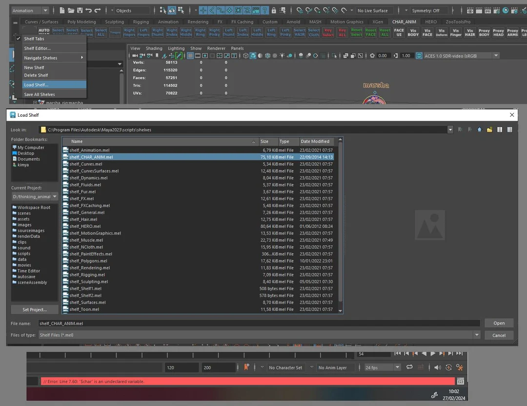 Rusty animator having trouble loading a shelf. | Scrolller