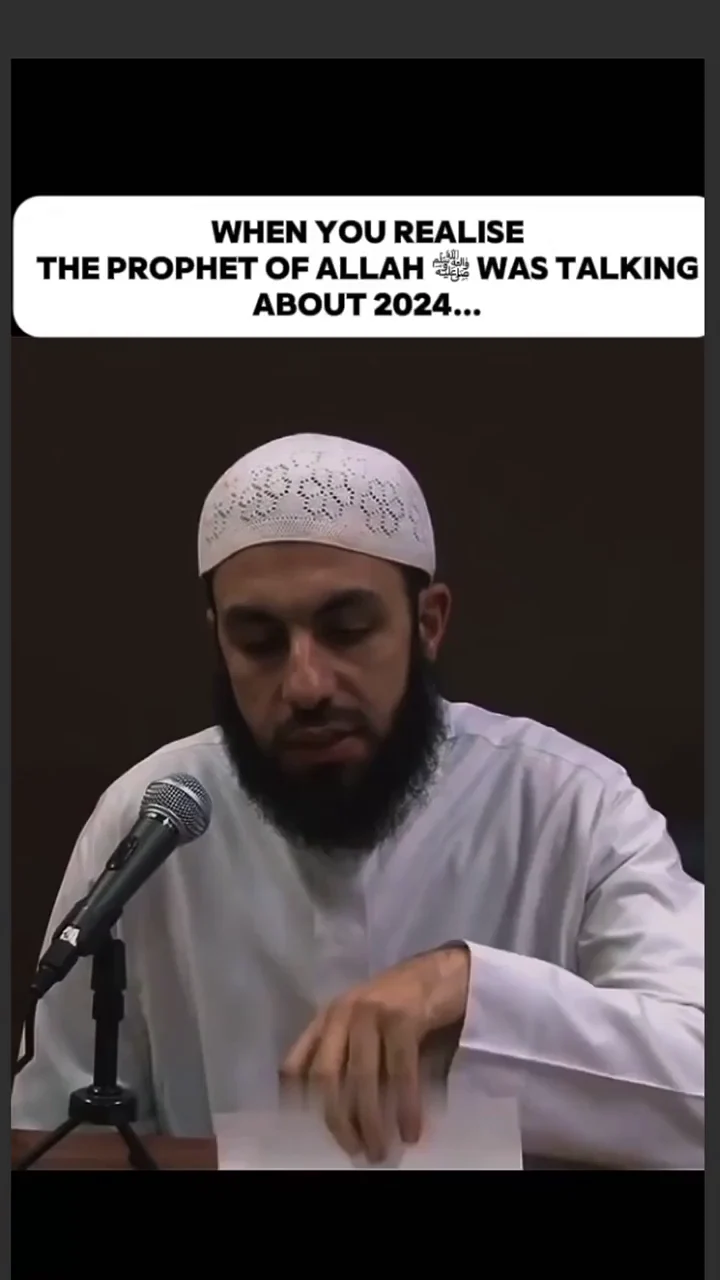 When you realize The Prophet Muhammad SAW ️ was talking about 2024... | Scrolller