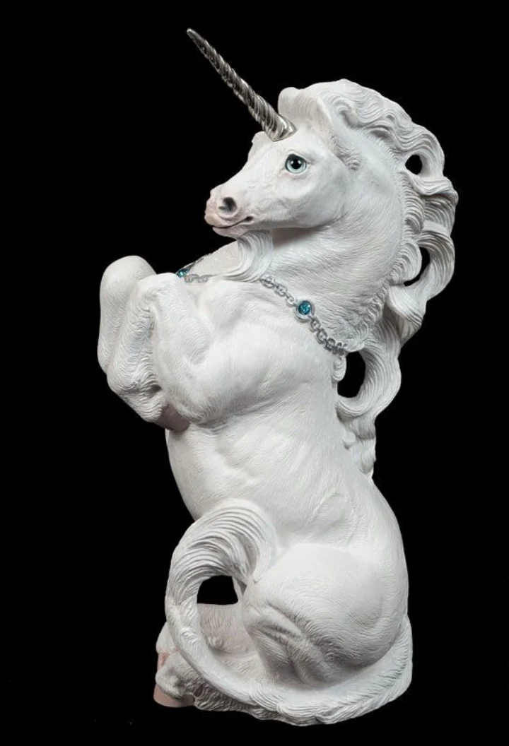 White Unicorn Statue | Scrolller
