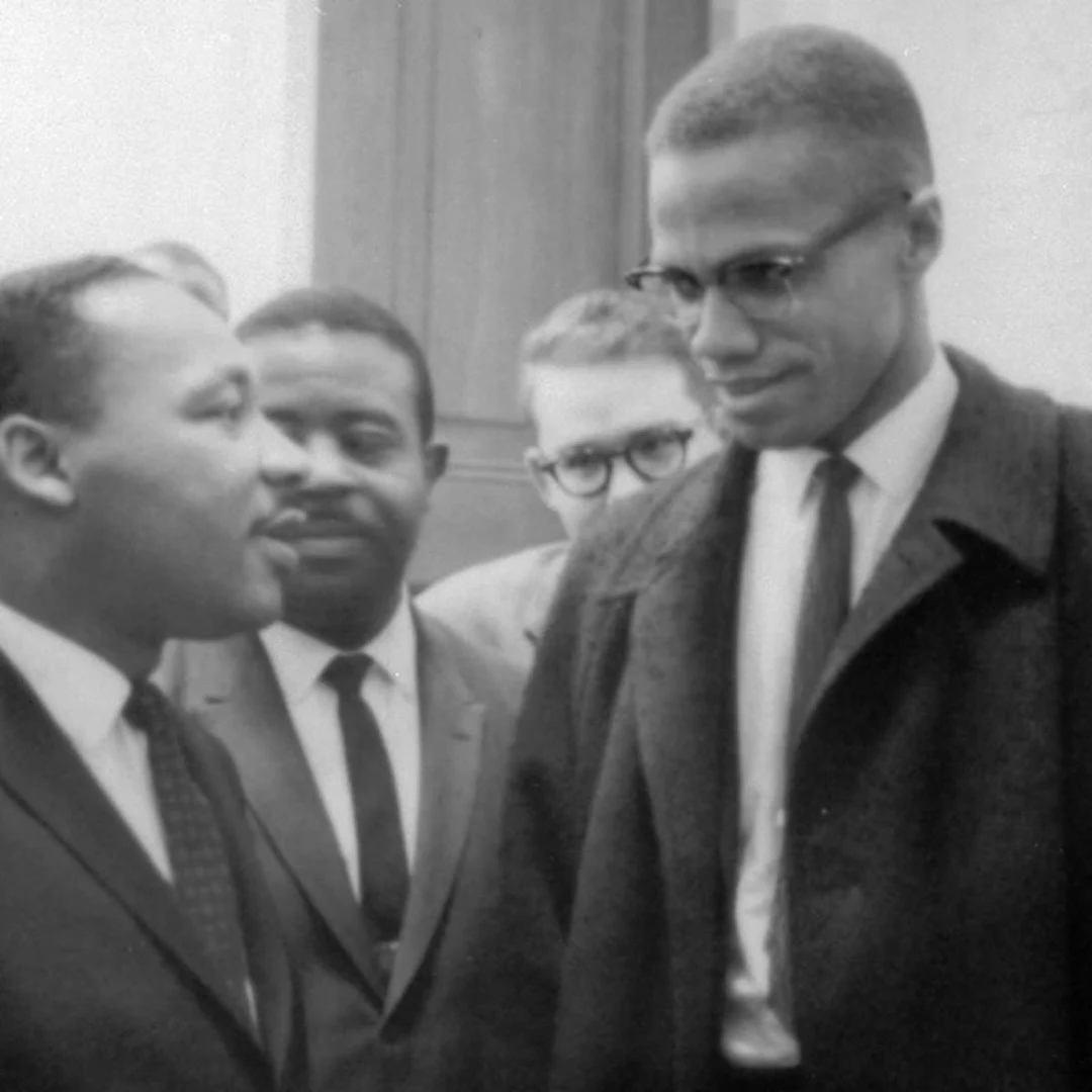 Martin Luther King Jr and Malcolm X in Washington, D.C. in 1964 | Scrolller