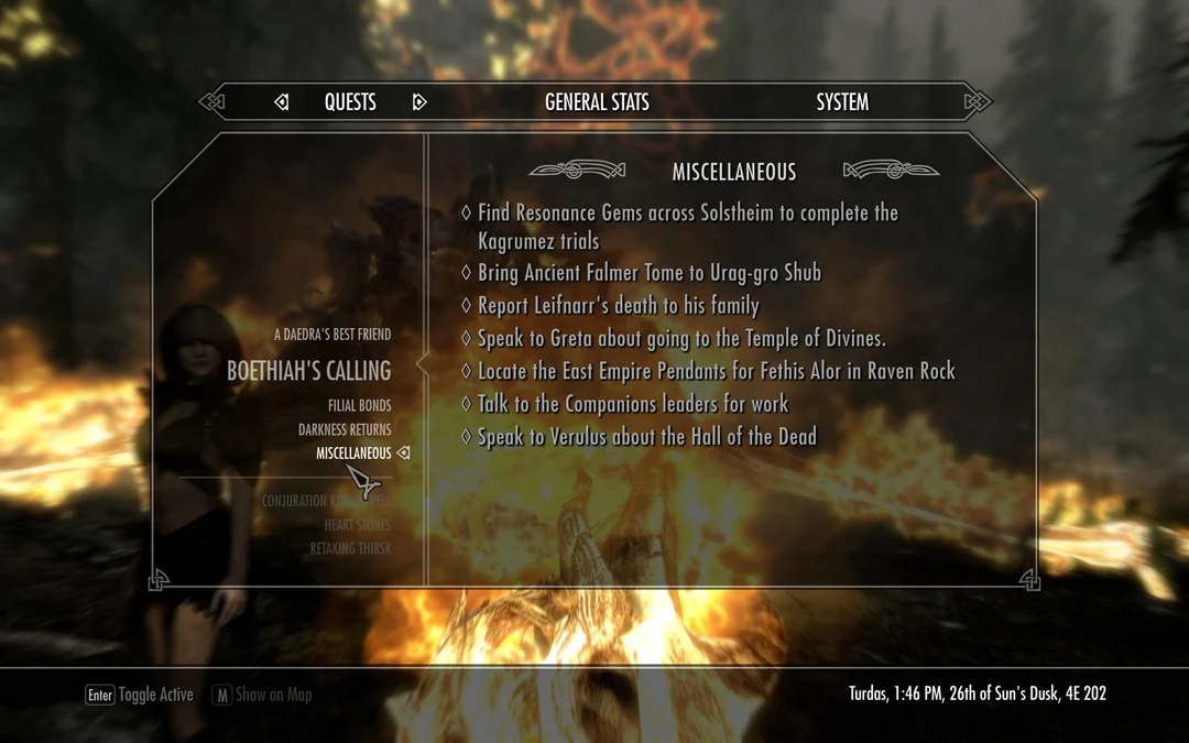 Ebony blues … all that are left are radiant, glitched, or quests I refuse to complete. | Scrolller