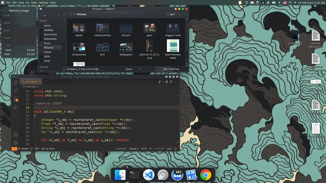 [kde] plain and simple, my beautiful laptop named "katana". | Scrolller