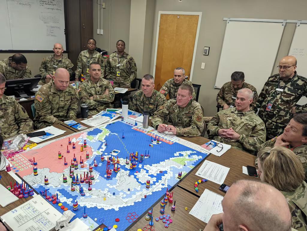 Tabletop wargaming at US Army War College (Battleground Malaysia) | Scrolller