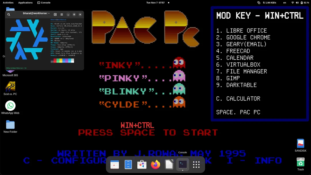 [GNOME] NIXOS my PAC PC setup with custom shortcuts. | Scrolller