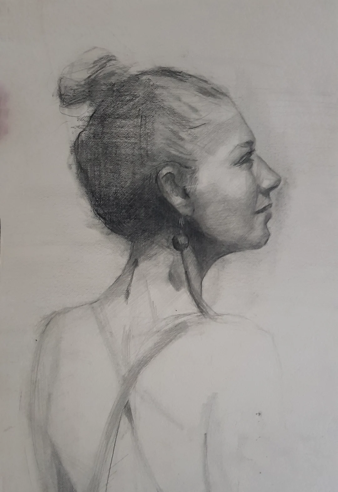 'Profile', me, graphite on paper, 2022 | Scrolller