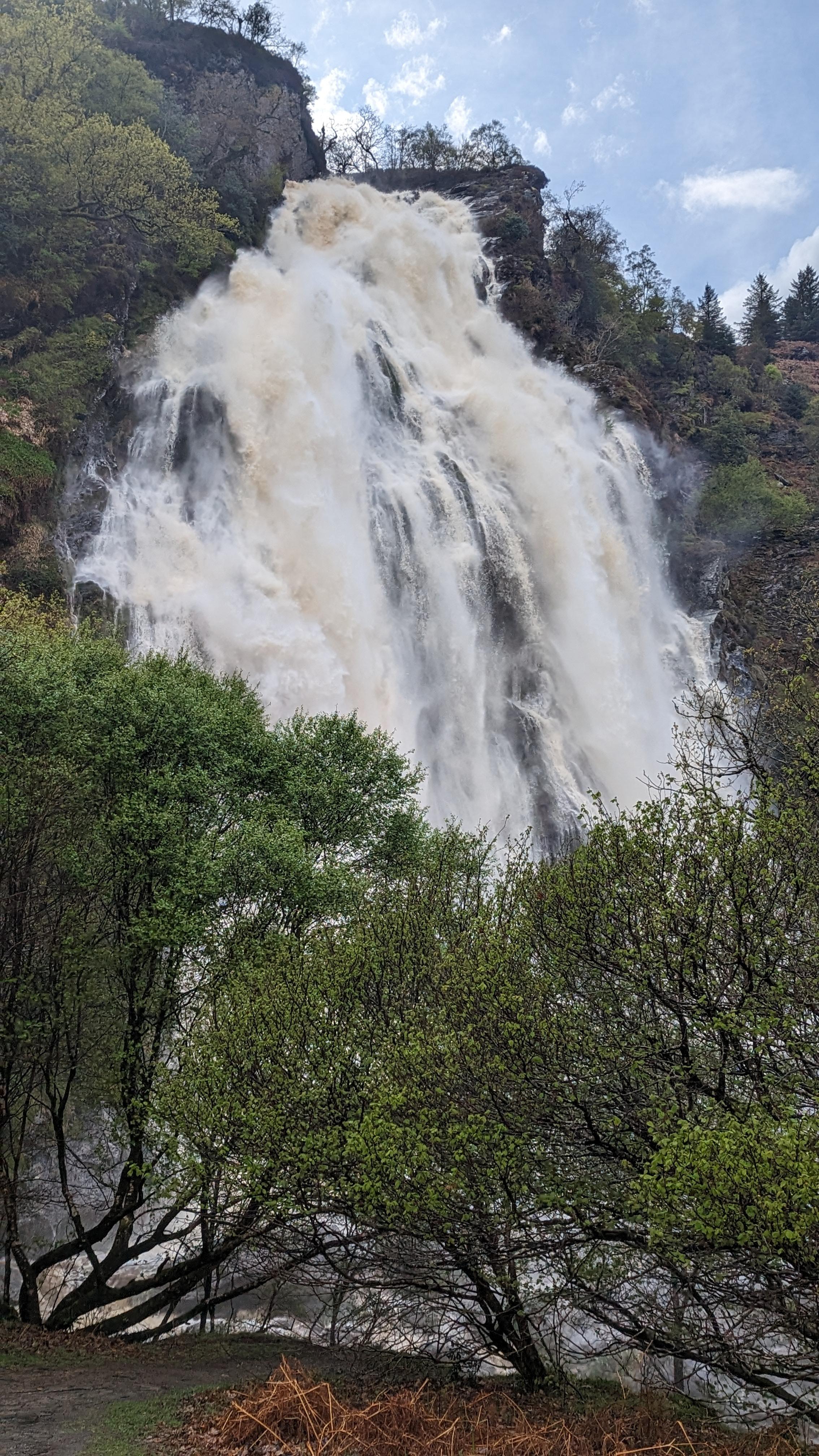 Powerscourt Waterfall, County Wicklow, the tallest fall in Ireland at 121m (2268x4032) | Scrolller