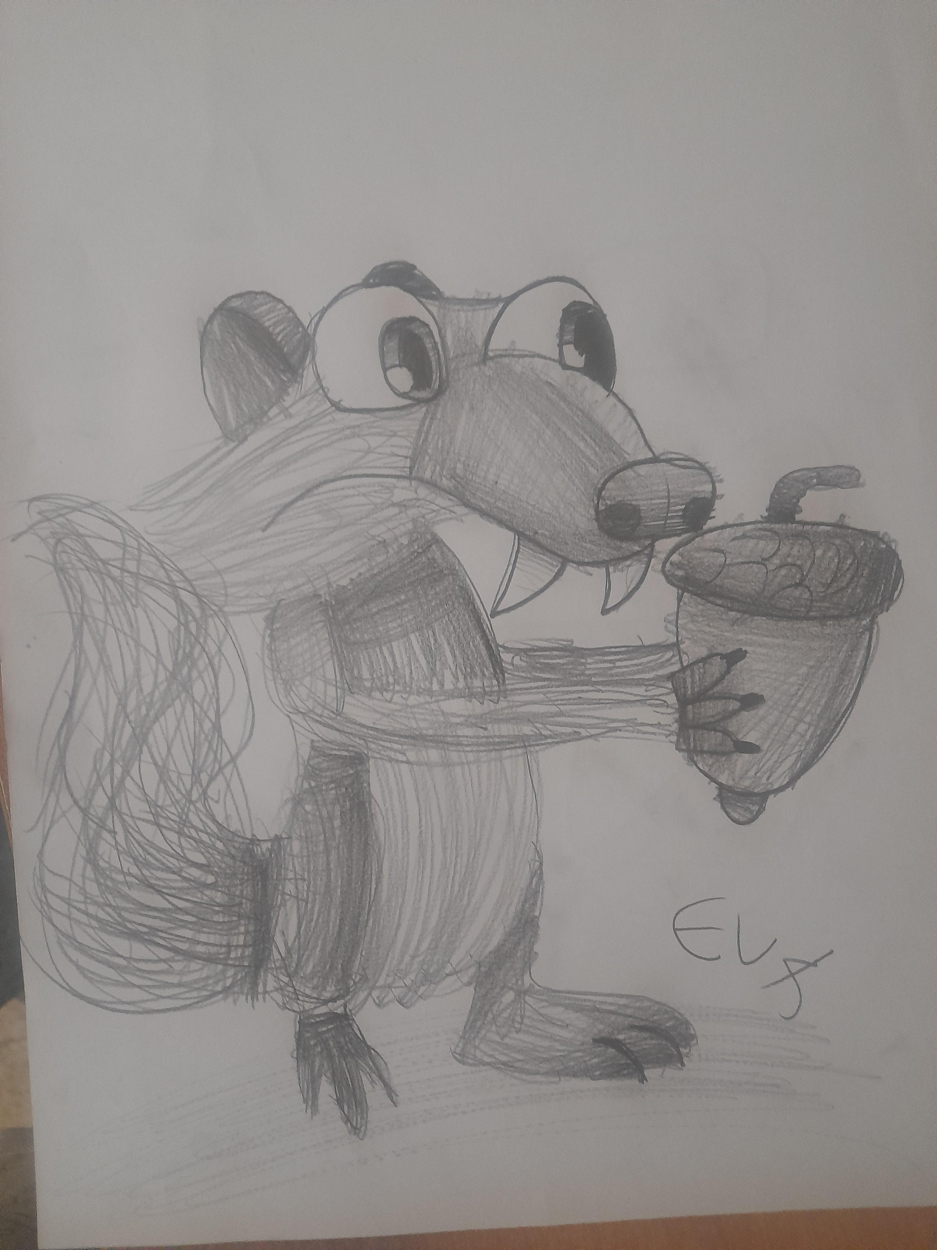 My sketch of Scrat | Scrolller