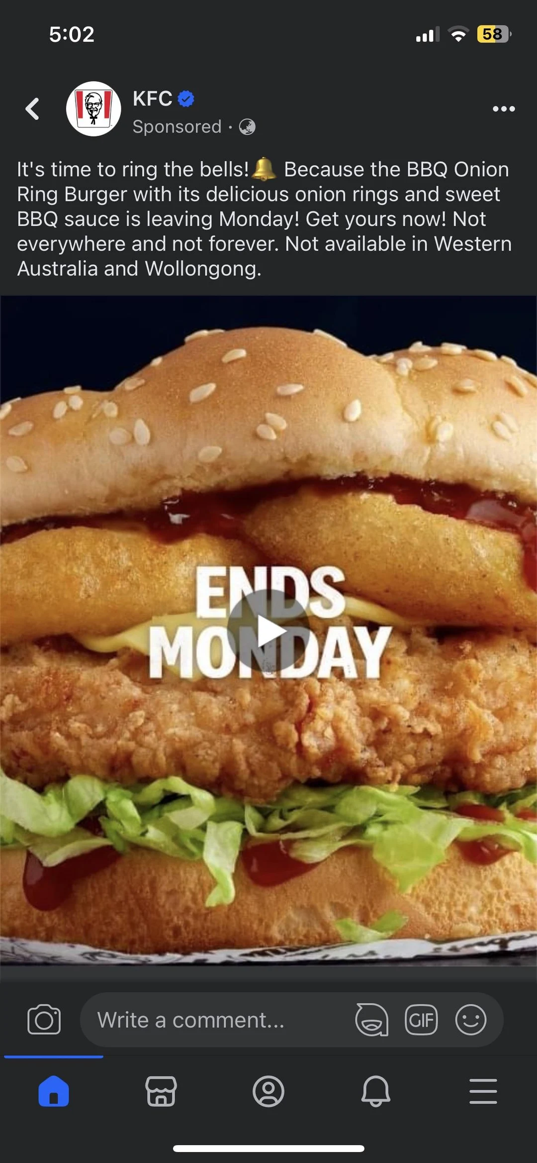 KFC rejects 1 whole State & 1 city in NSW | Scrolller