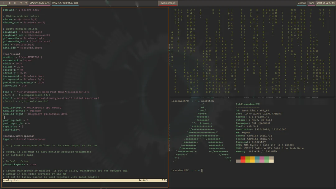 [bspwm] Recently fell in love with gruvbox | Scrolller