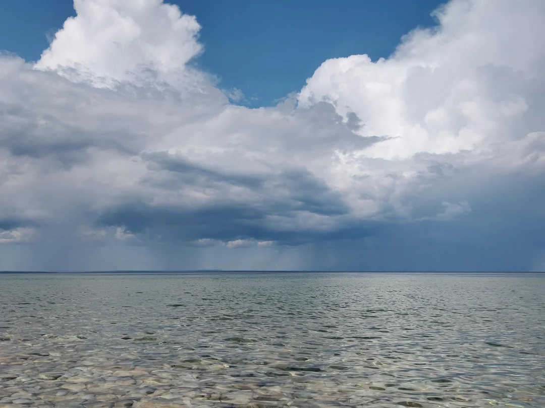 Storm on the horizon at Mackinac Island, MI | Scrolller