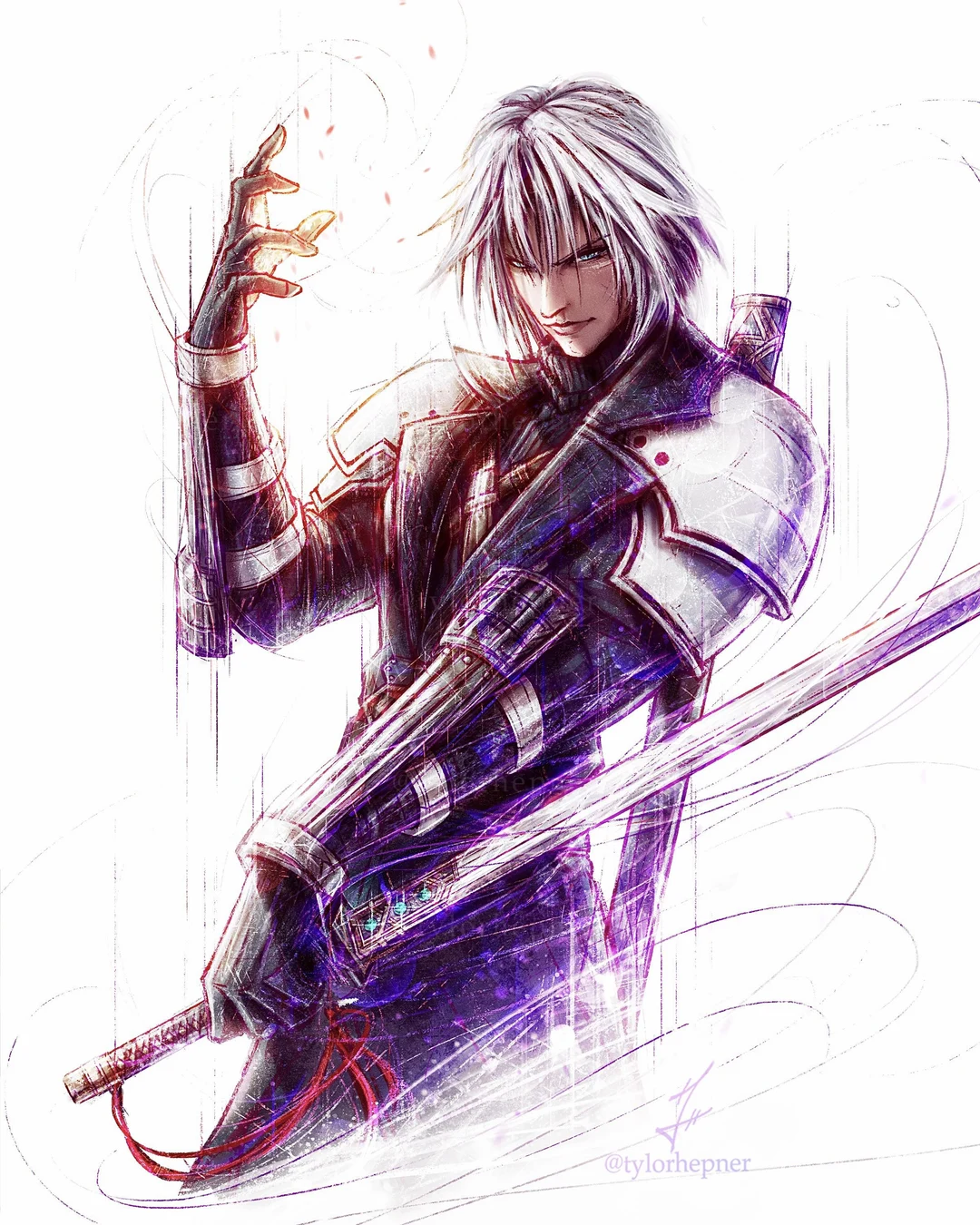 [OC] My New Young Sephiroth Sketch | Scrolller