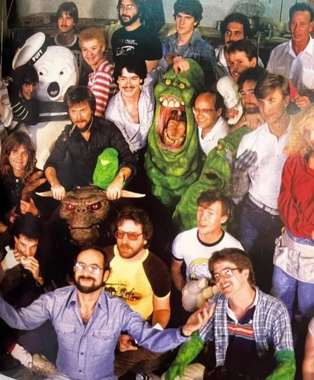 Behind the scenes of Ghostbusters,1984. | Scrolller