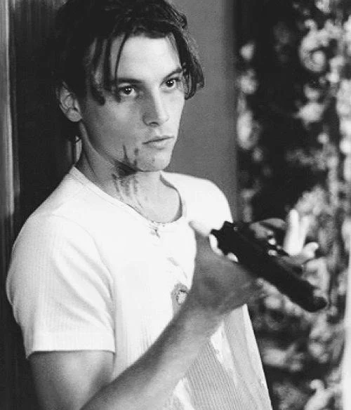 Skeet Ulrich during filming of Scream, 1996 | Scrolller