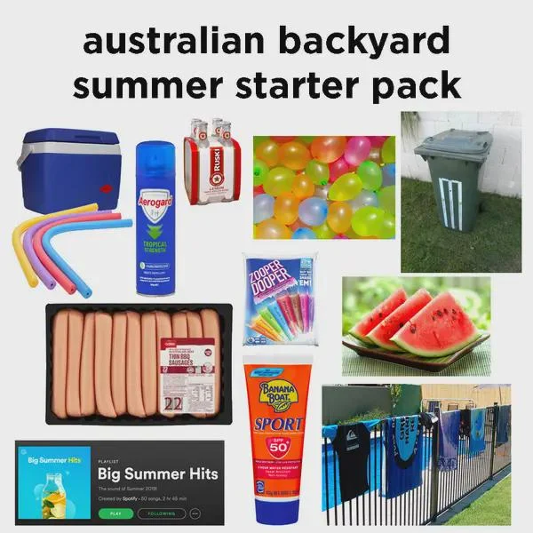 Australian backyard summer starter pack | Scrolller