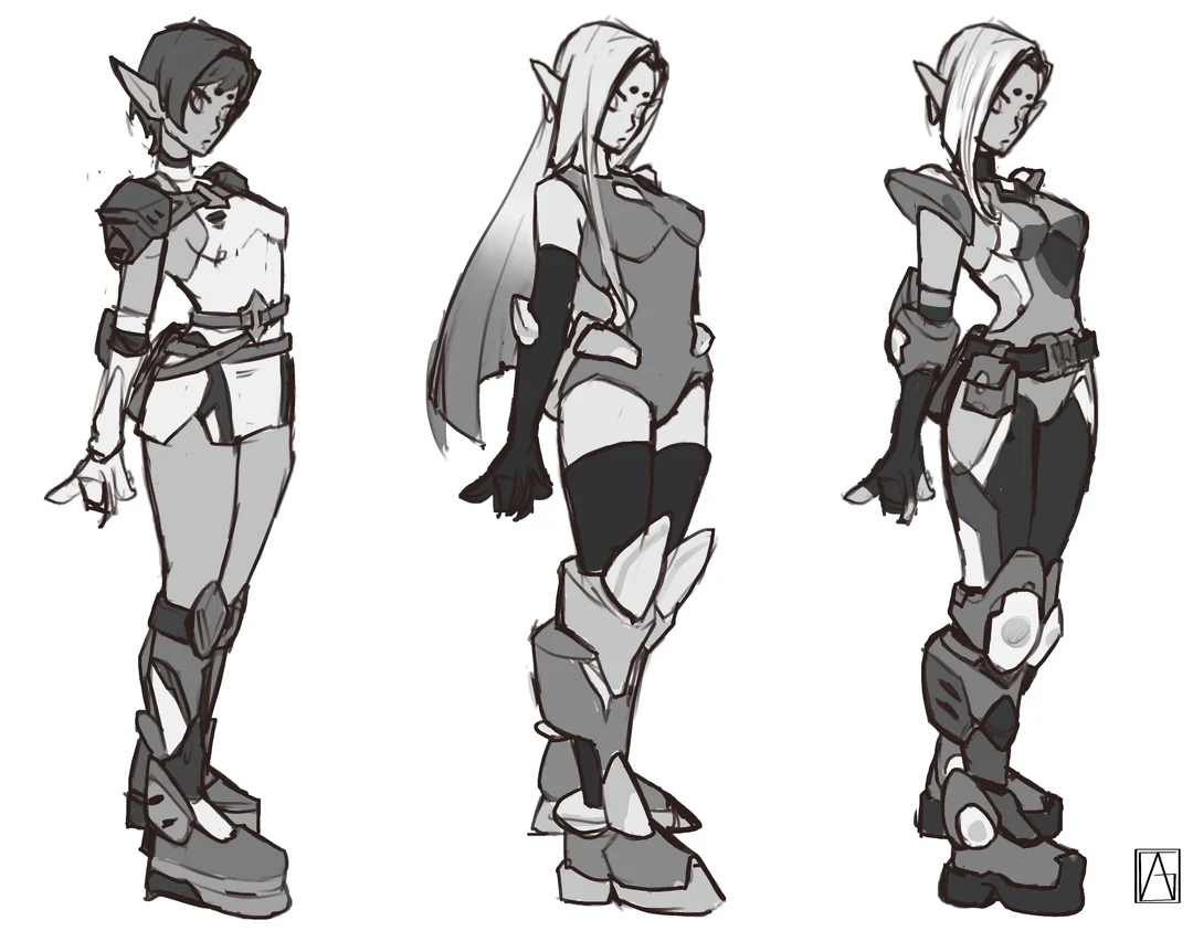 Character exploration for a personal project | Scrolller