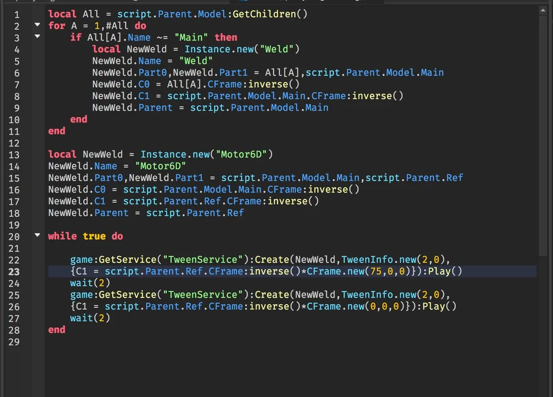Tweenservice for welded hot baloon not working | Scrolller