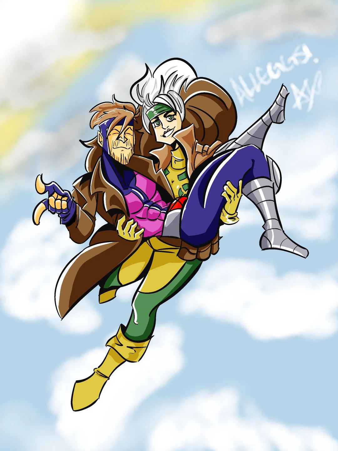 Rogue and Gambit by me | Scrolller