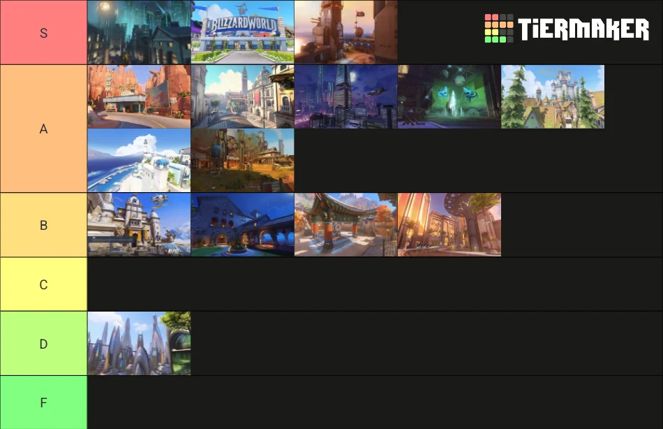 Overwatch map tierlist coming from an dps main | Scrolller