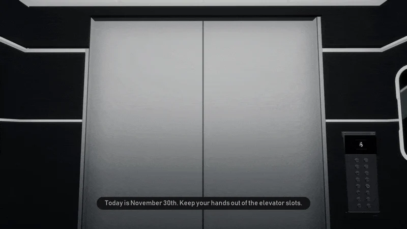 A game inspired by the Severance lift sequence. 'Happy Lab' - players start their day every day ...