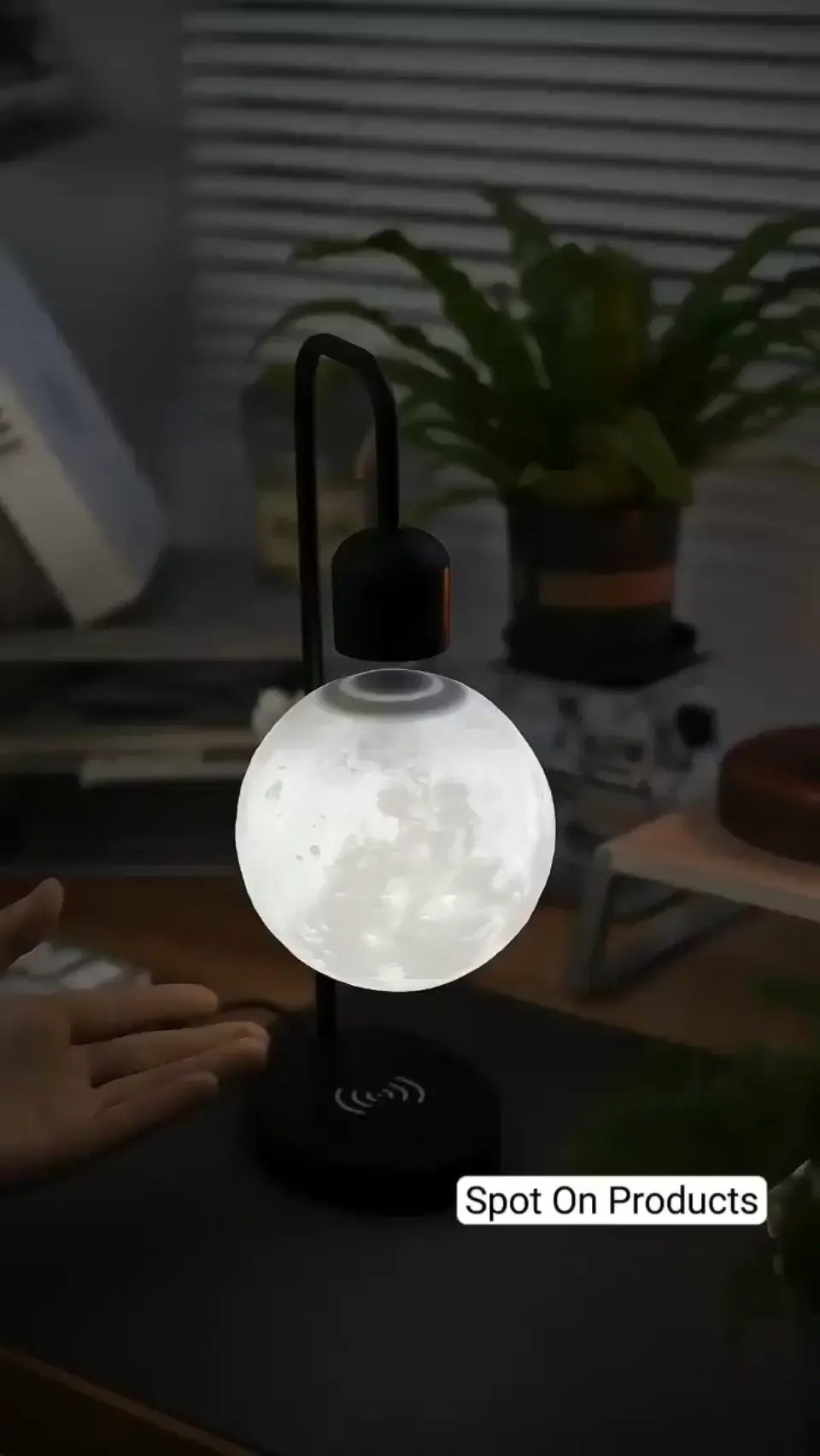 3D-printed moon, gracefully suspended in electro-magnetic levitation | Scrolller