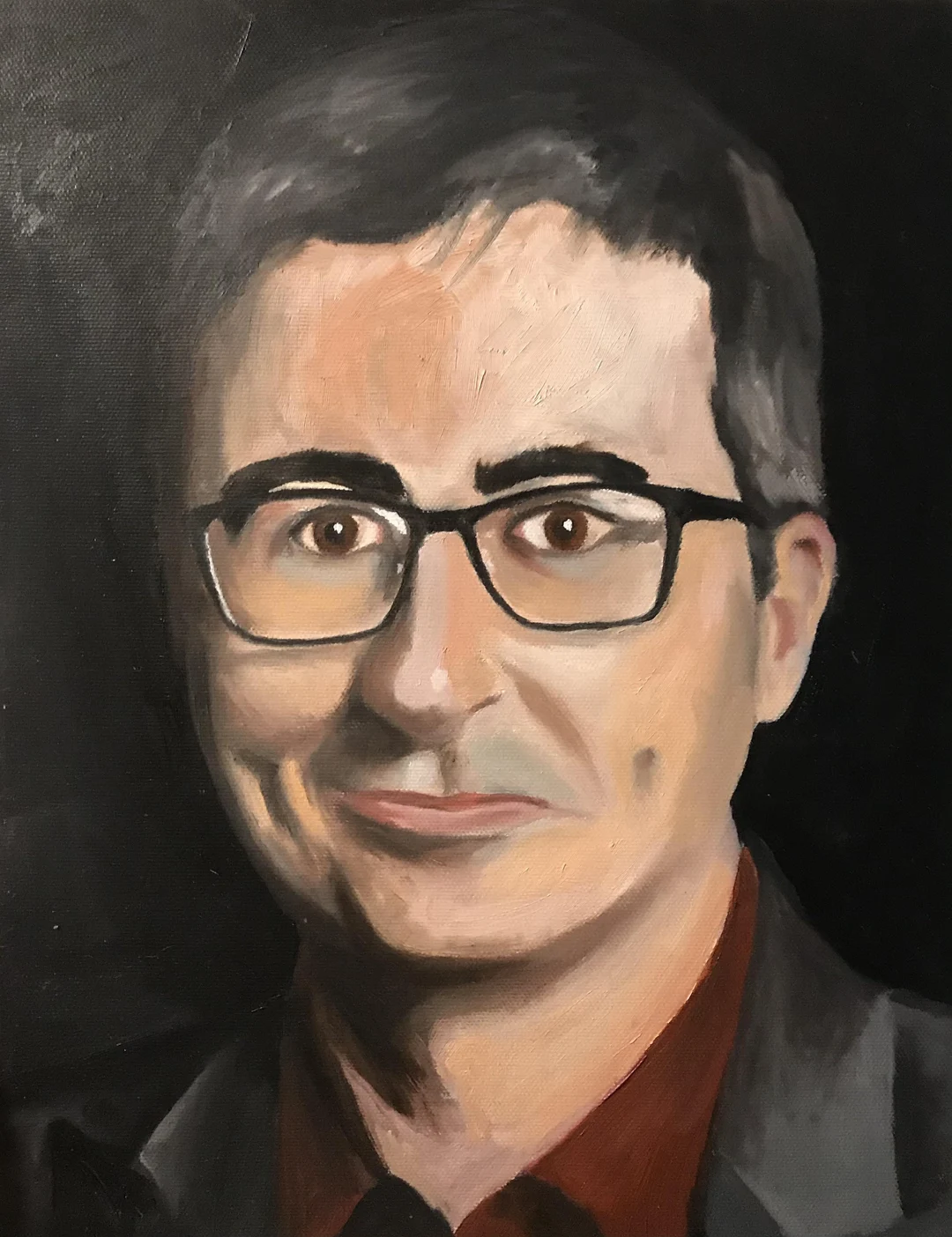 John Oliver Portrait, APersonOfLoki/me, Oil, 2022 | Scrolller
