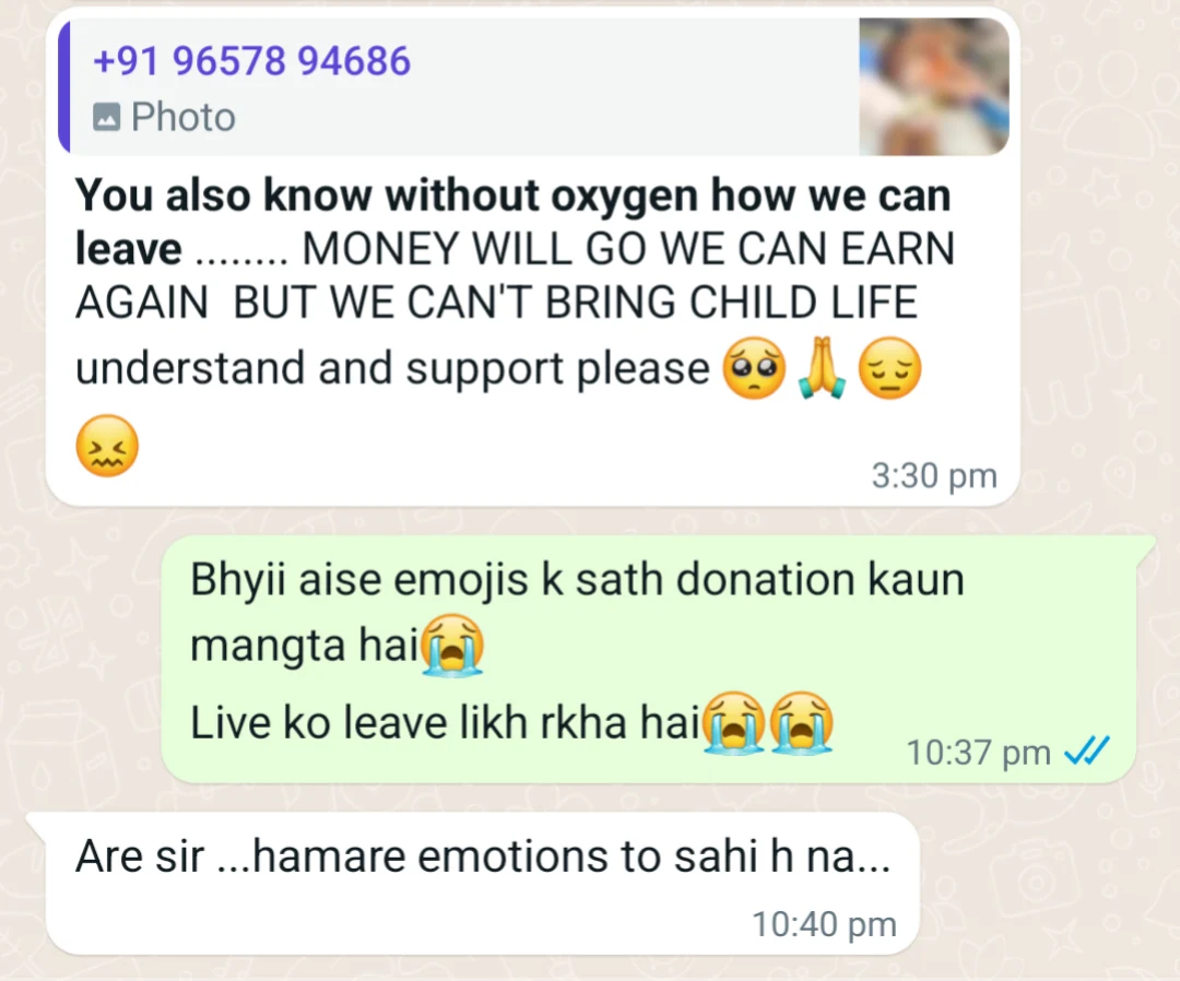 This message I got from Child Health Foundation | Scrolller