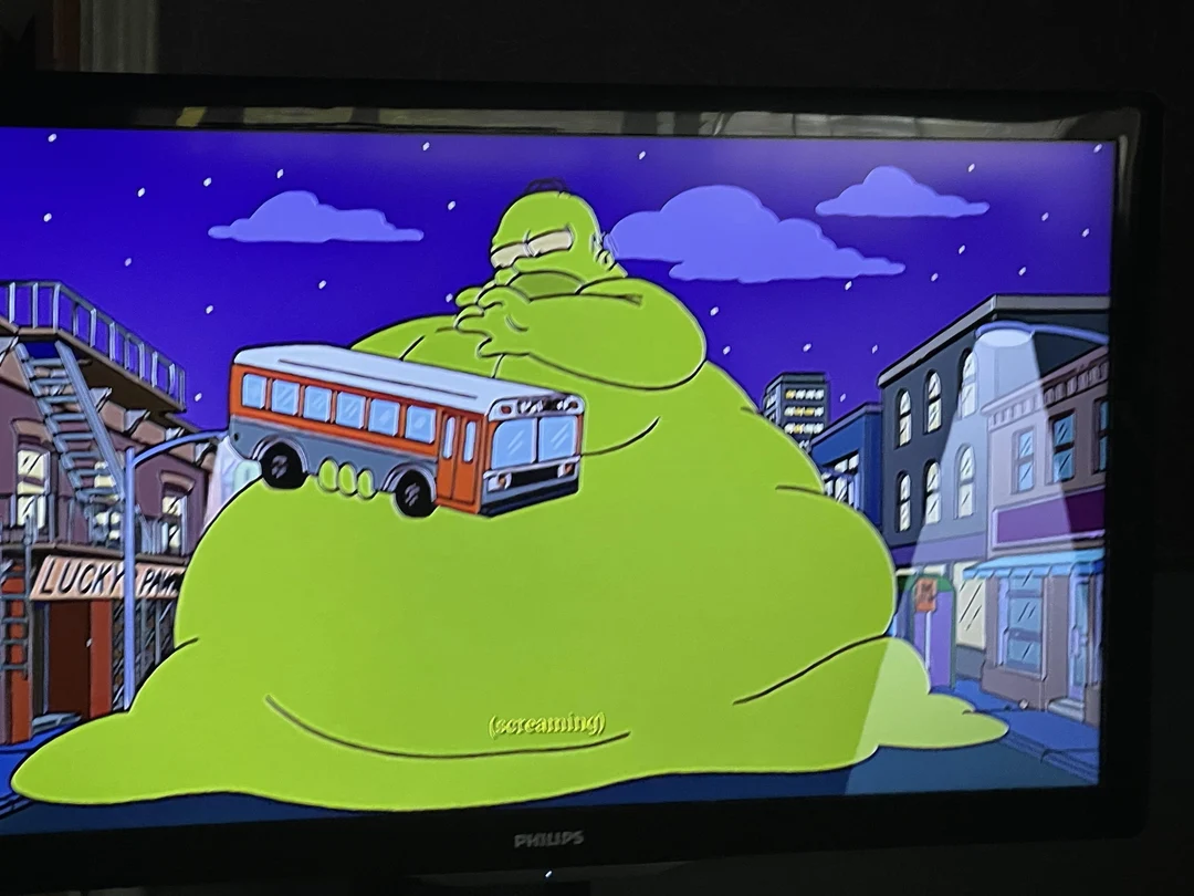 Homer Simpson is a fat green blob! | Scrolller