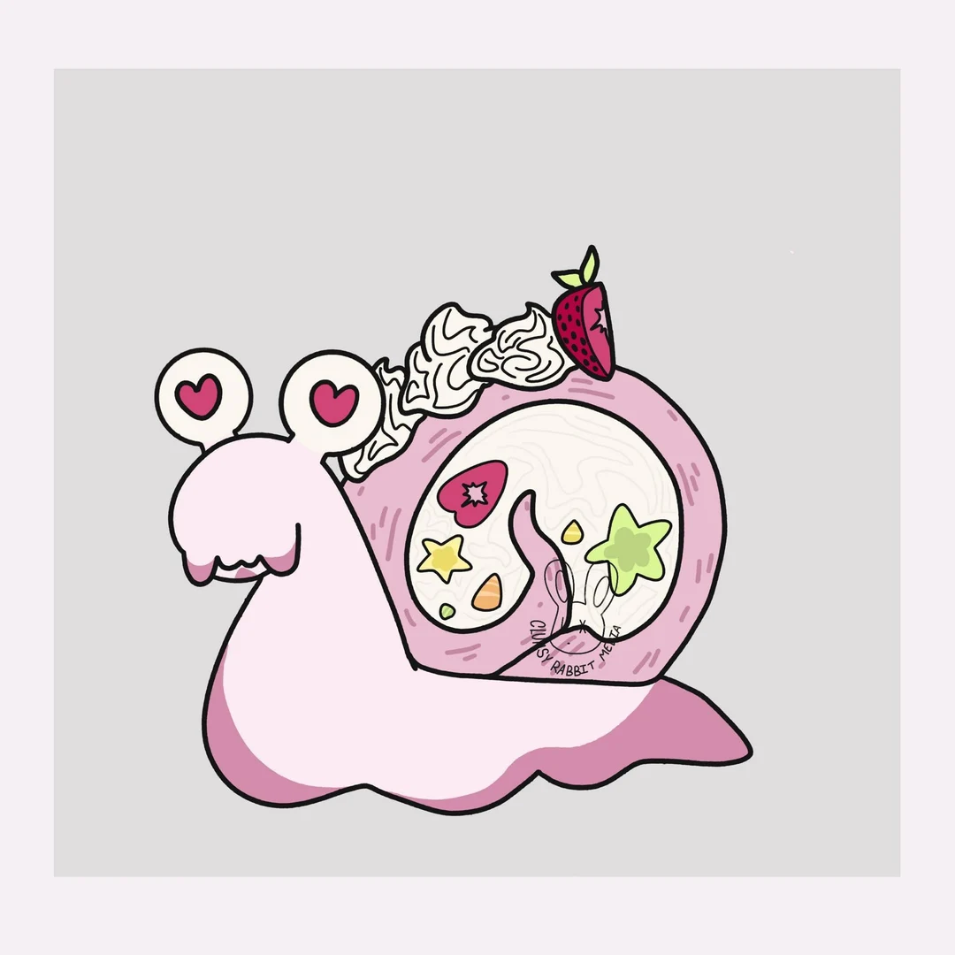 Strawberry short snail | Scrolller