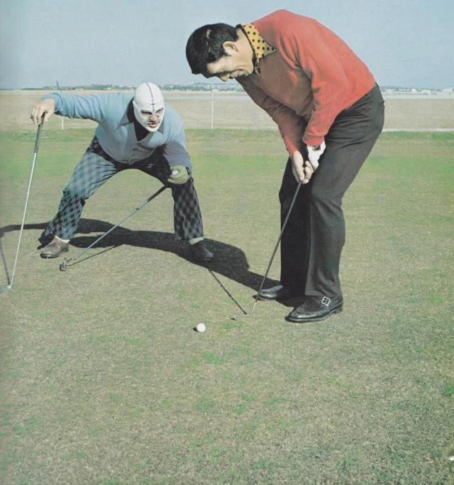 Pro-Wrestling legends Giant Baba and The Destroyer Golfing (1970s) | Scrolller