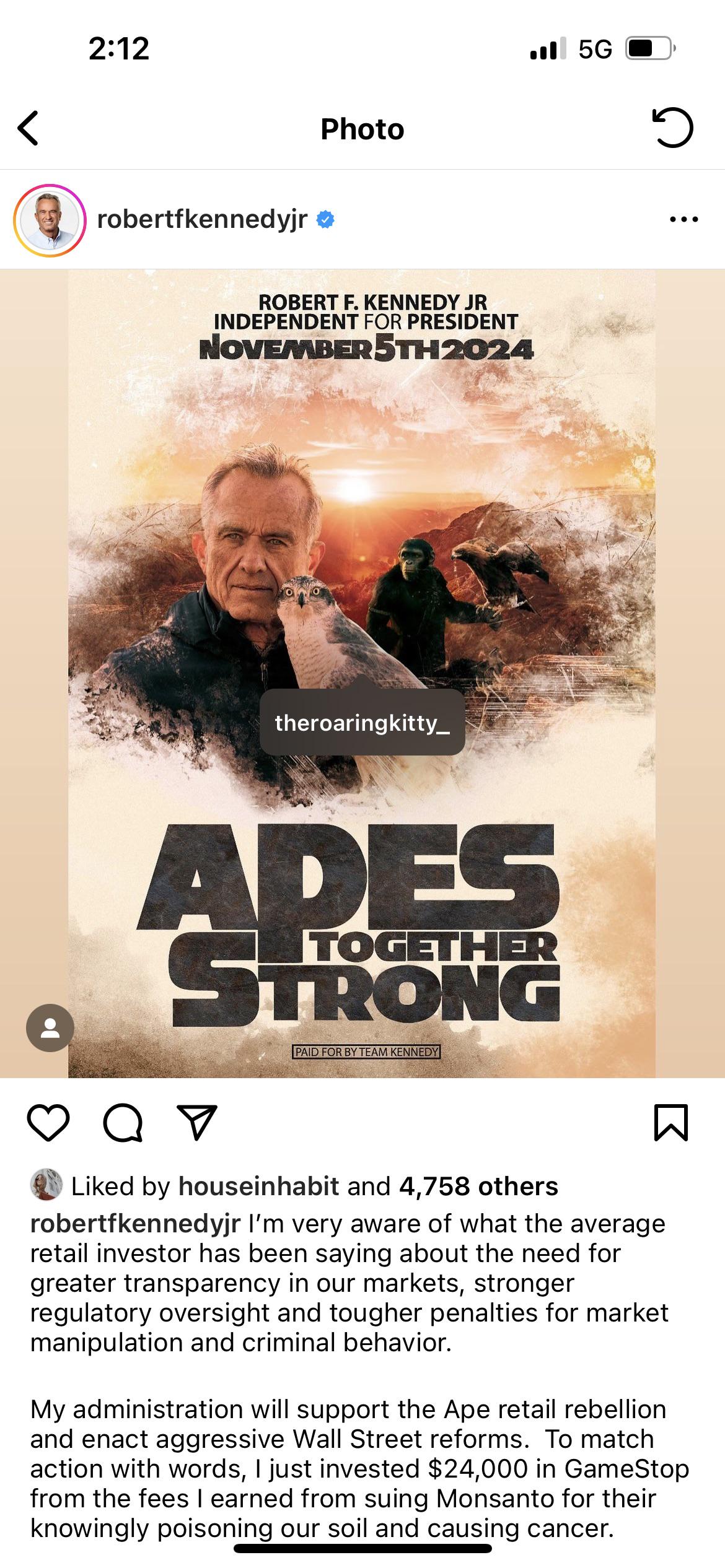 Like they say in Ghostbusters…”the (presidential) form has been chosen ...