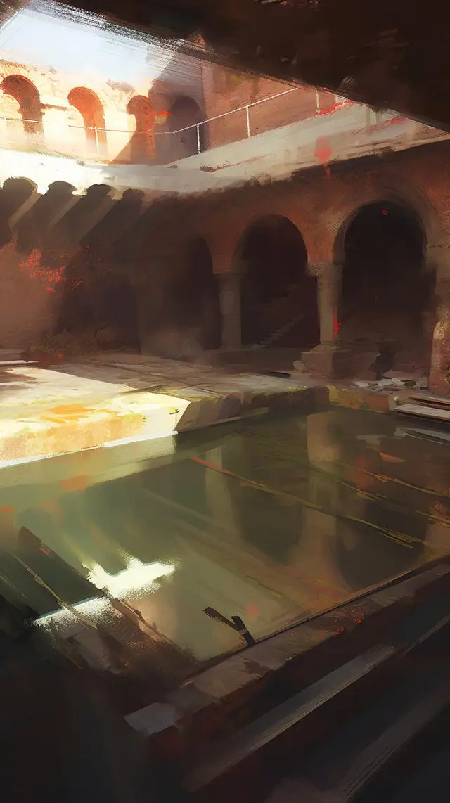 Roman Pool, me, Procreate, 2023 | Scrolller
