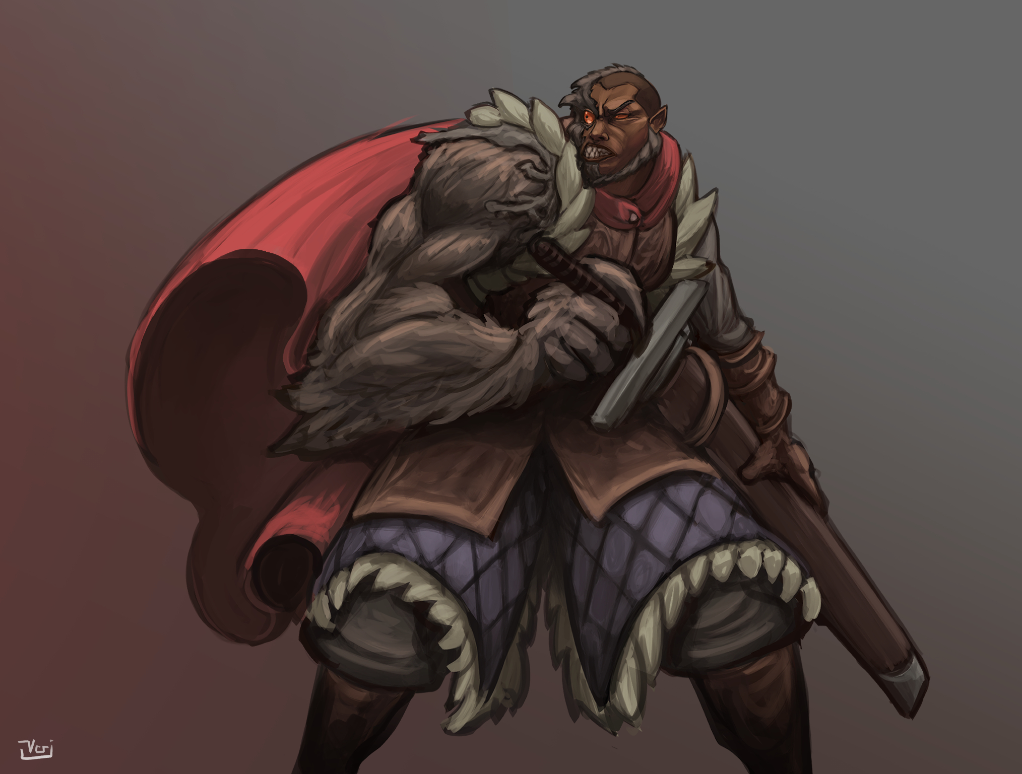 Rufus the Cursed Werewolf by me | Scrolller