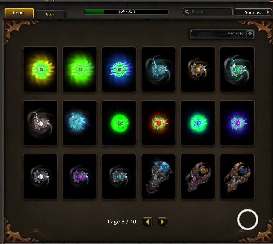 Anyone know why my artifact shields all seem to have that weird extra green glow to them? been ...