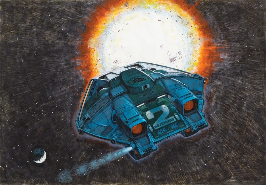 "The Narcissus" (concept art from the film Alien, 1979) by Ron Cobb | Scrolller