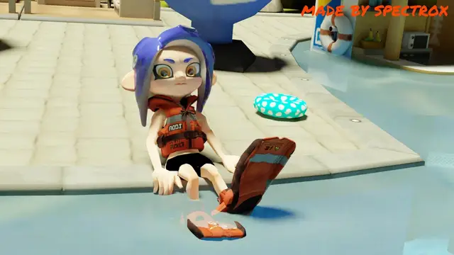 octoling enjoying summer at mahi mahi resort | Scrolller