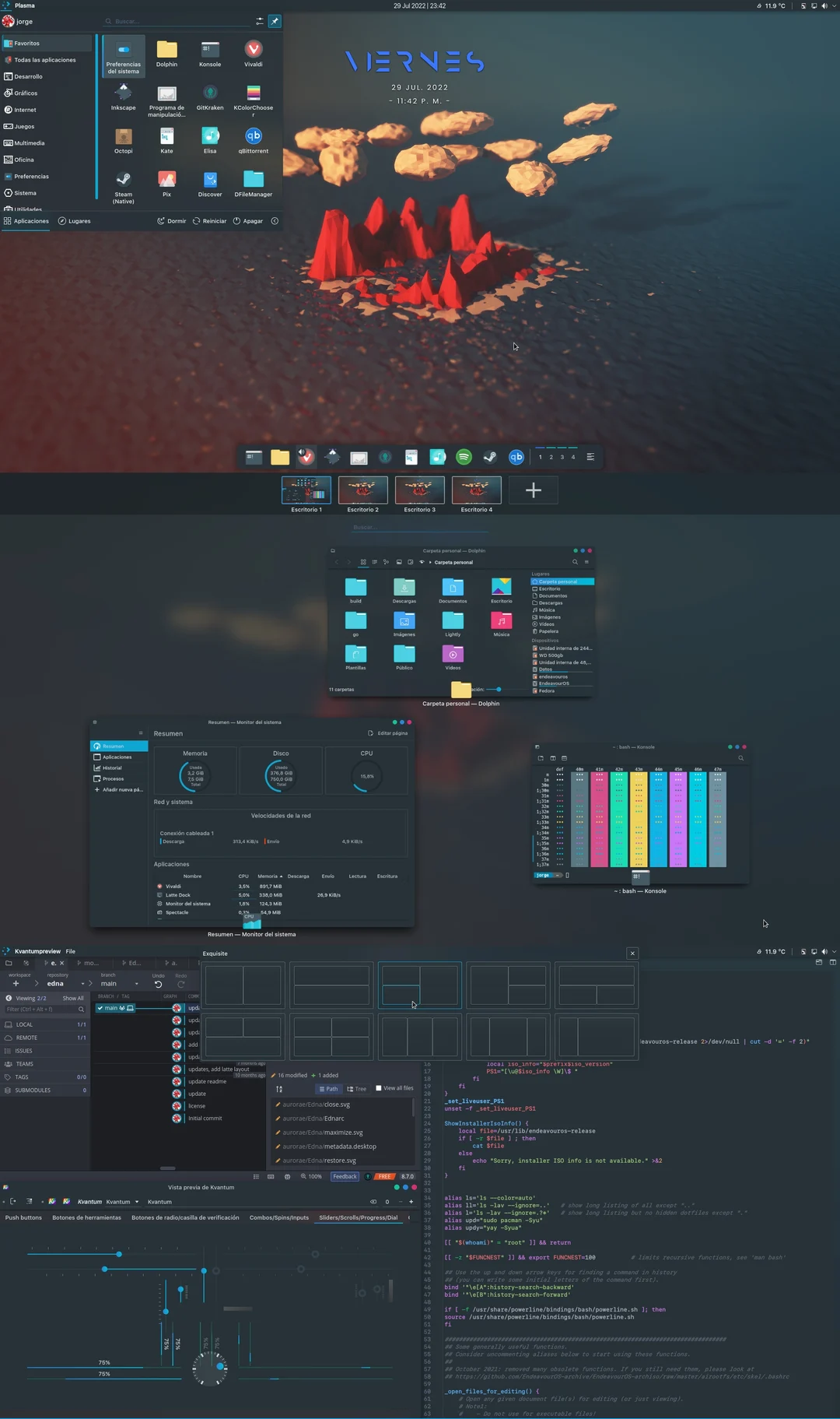 [KDE Plasma] Updated Edna Themes - Screenshots | Scrolller