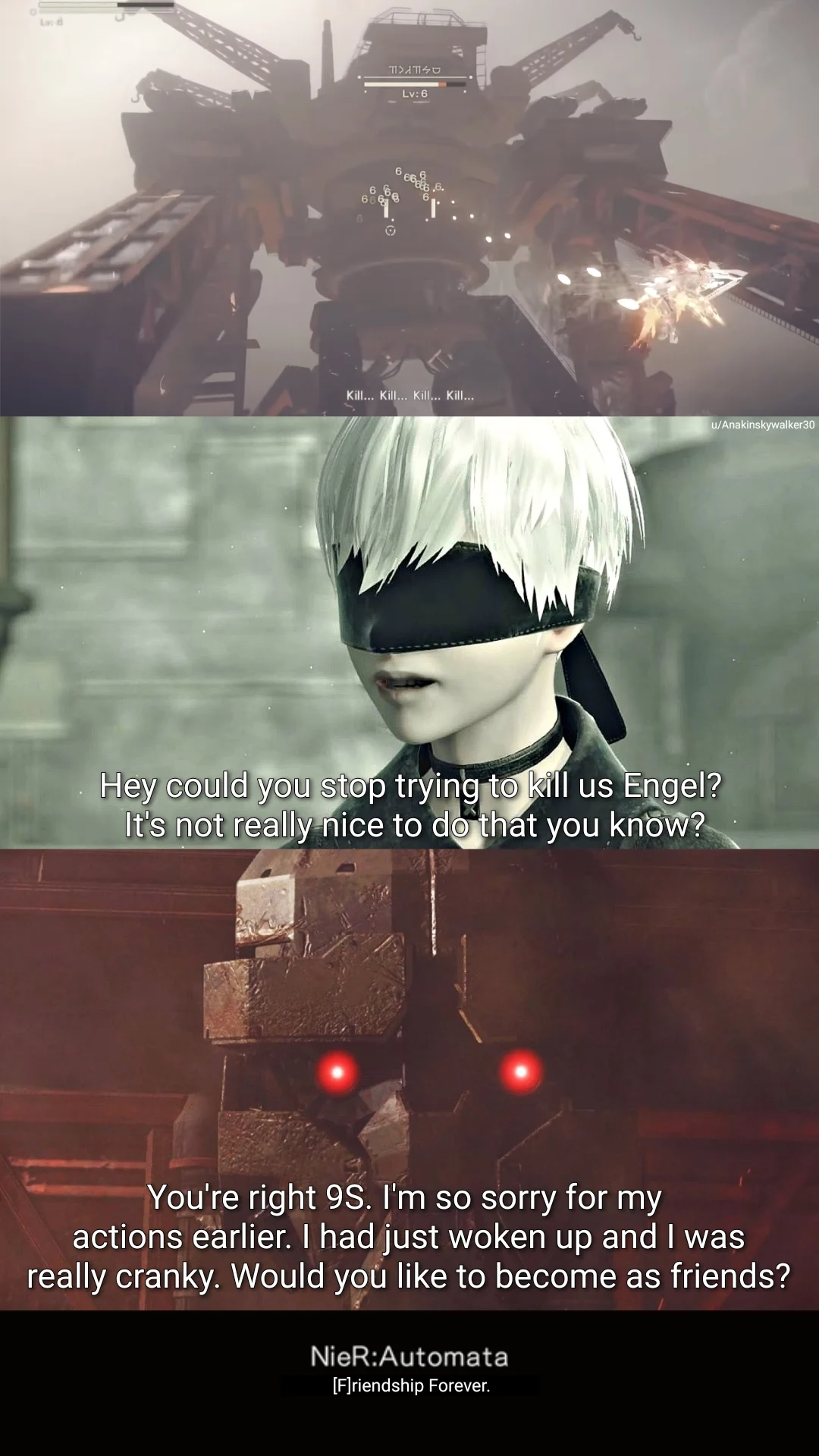 He was just misunderstood. Trying to Make a meme out of every line from Nier Automata (Part 135 ...
