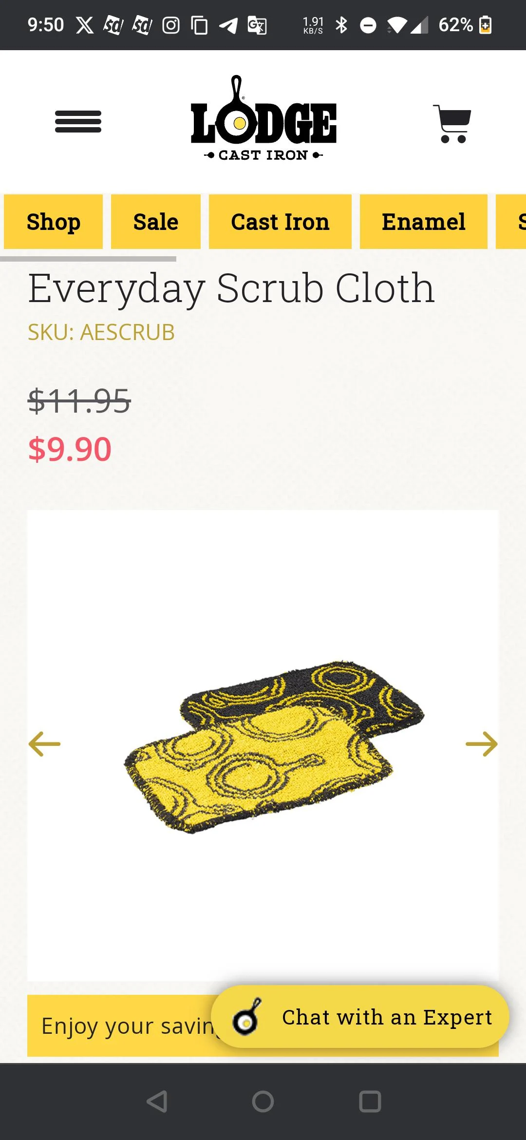 What are your thoughts on lodge everyday scrub cloth | Scrolller